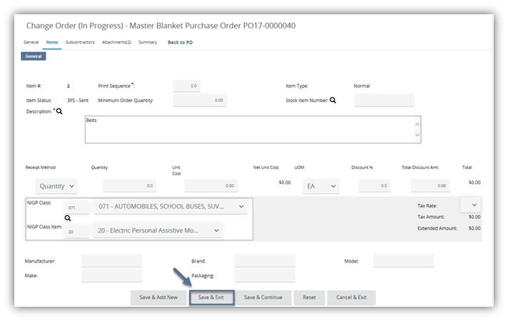 Access/Receive Purchase Order and Create Change Order – ePro Vendor Support