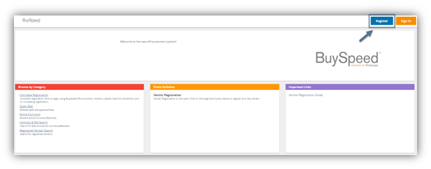How to Complete Registration – SOVRA Vendor Support