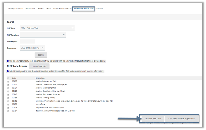 How to Complete Registration – ePro Vendor Support